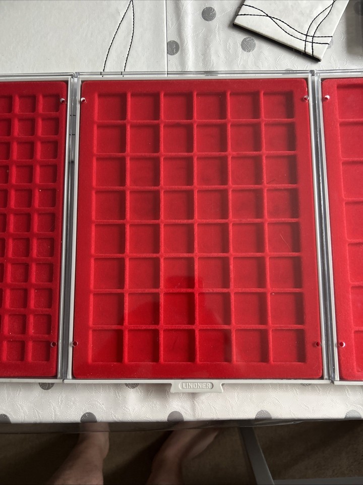 Lindner Coin Trays Stacking 4 X Trays 4 Sizes holds 206 coins | eBay UK