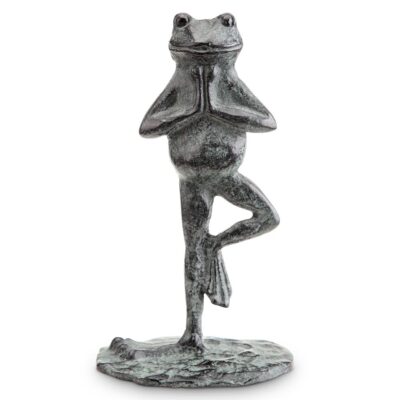 SPI Aluminum Standing Yoga Frog Shelf Decor | eBay