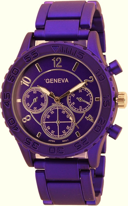 NEW GENEVA MATTE METAL BAND SPORT NEON GREEN,PURPLE,PINK,RED,WHITE ...