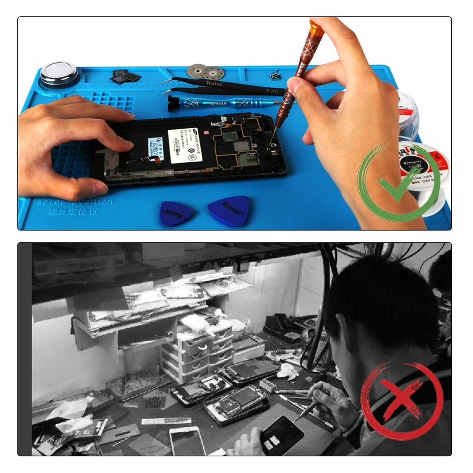 Phone Repair Screen Opening Tool Kit Screwdriver Silicone Pad for ...