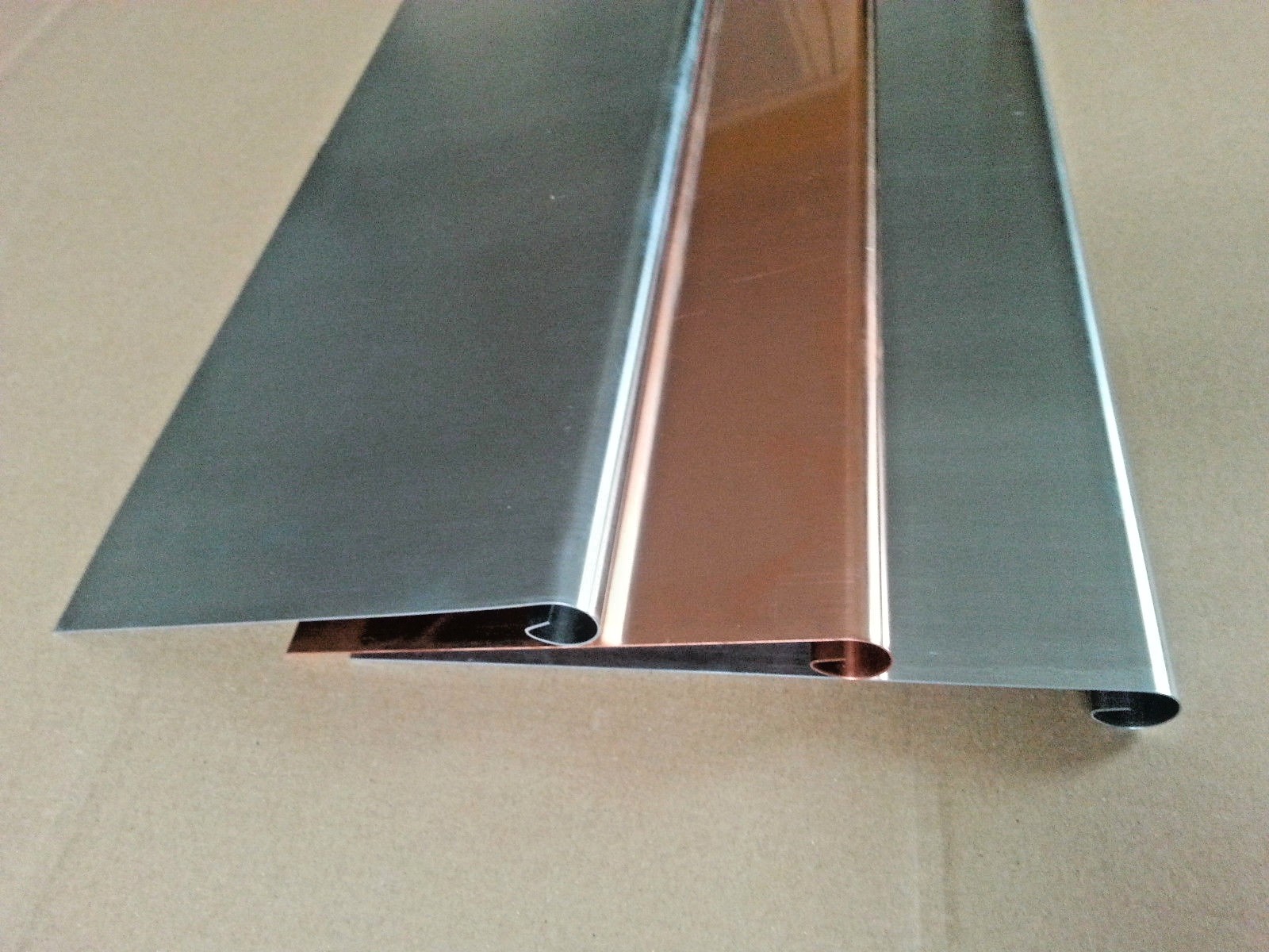 1m Zinkblech-Titanzinkblech oder Kupferblech mit Wulst- 0,7mm & 0,6mm ...