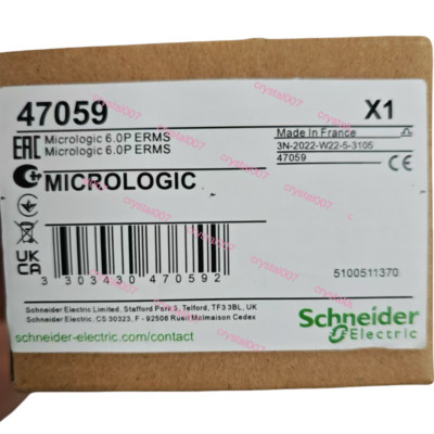 NEW IN BOX SCHNEIDER ELECTRIC / SQD TRIP UNIT MICROLOGIC 6.0P ERMS ...