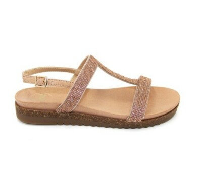Women's EXE Pink Rhinestone Simona Slingback Sandal Size EU 41 US 10 ...