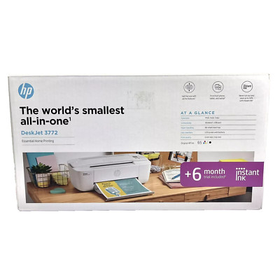 New HP Deskjet 3772/3755/3752 Printer-All in One-Wireless +HP 65 INK ...