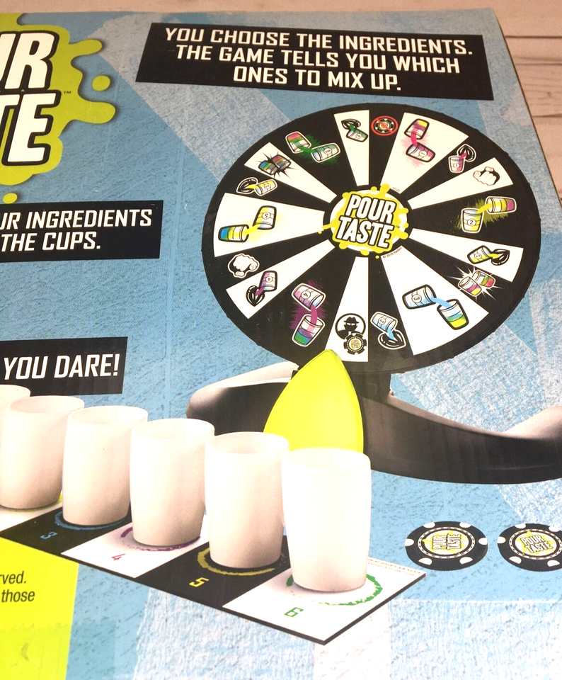 POUR TASTE Drinking Drink Up Board Party Game Interactive Hasbro Multi ...