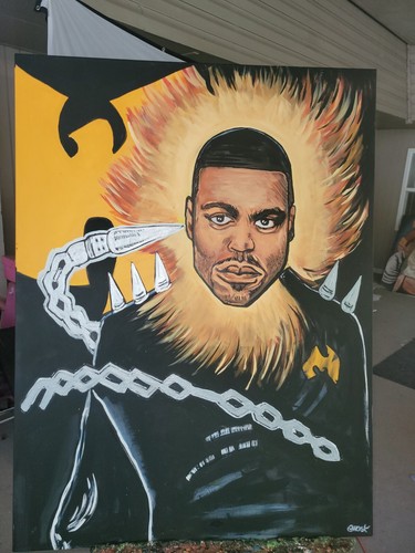 Method Man Marvel Crossover JOHNNY BLAZE 30X40 ORIGINAL ARTWORK BY ...