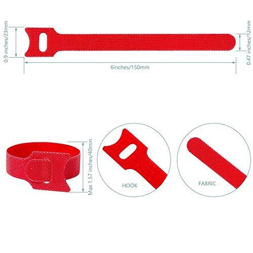 Reusable Fastening Cable Ties 6 In Cable Management Ties 100 Pcs Cable ...