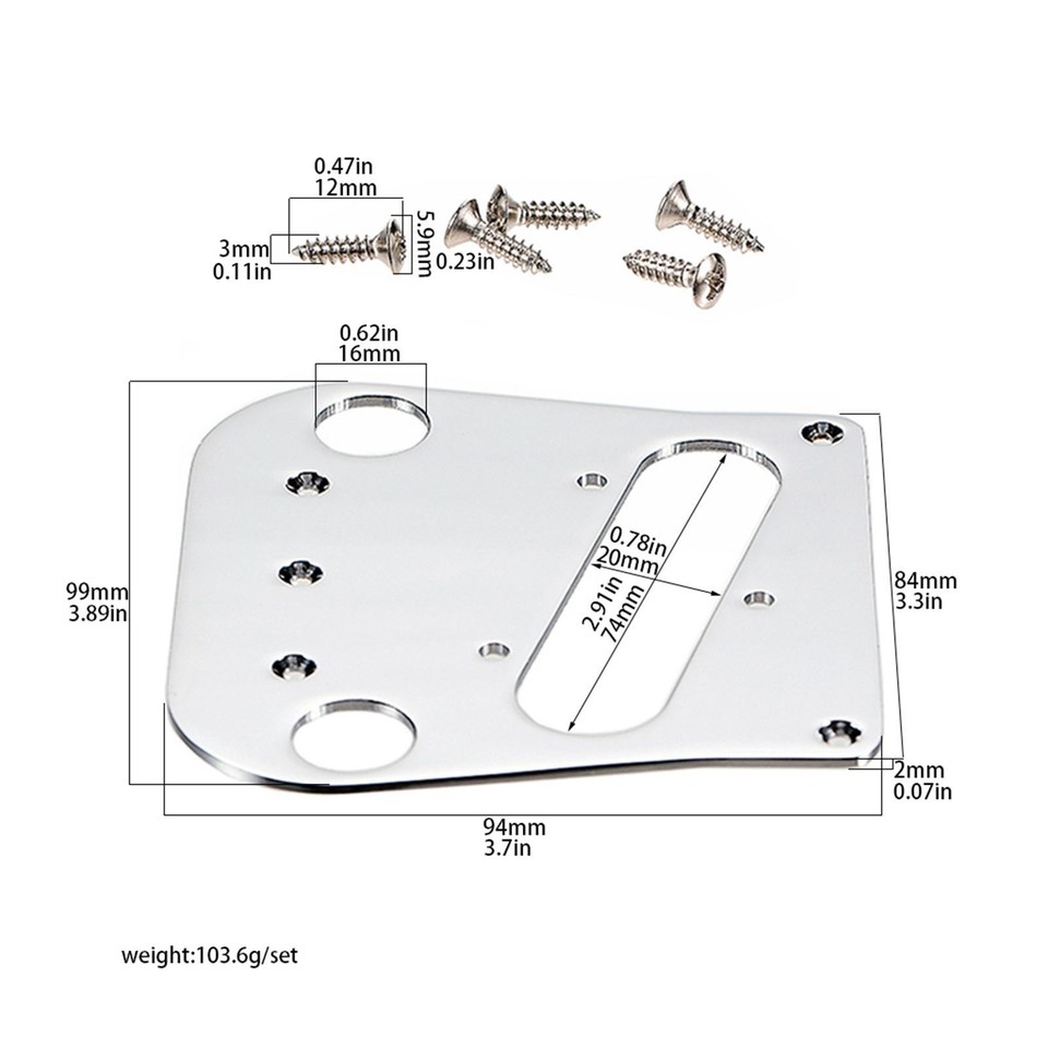 Bridge Plate Guitar Practical Modern Replace Parts Upgrade Sturdy ...