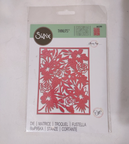 Tim Holtz Sizzix FLoral Panel Thinlits Die Embossing Cardmaking Papercrafts Art | eBay