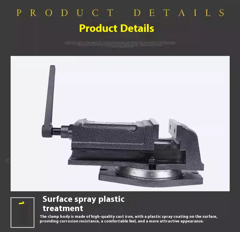 Milling Machine Vise Drilling Machine Flat Vise Woodworking Angle Vise ...