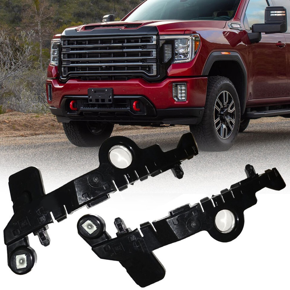 Pair Front Bumper Guide Bracket For GMC Sierra 1500 2019-2023 23388662 ...