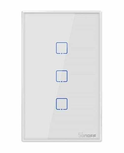 Sonoff T2 Us Interruttore Smart Touch 3 Canali WiFi 433 Mhz - Bianco ...