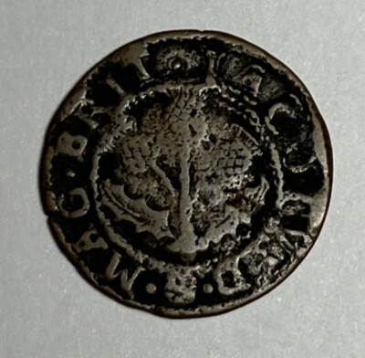 RARE! 1629 SCOTLAND 2 Pence KM#61, Hammered Charles I Twopence Turner ...