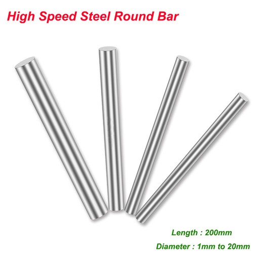 HSS Round Bar HRC 62 High Speed Steel Rod Dia 1mm-20mm Metal Tools ...