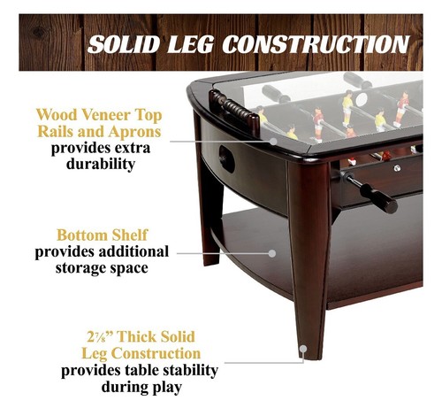 Barrington 42 Inch Foosball Coffee Table 7445056791763| eBay