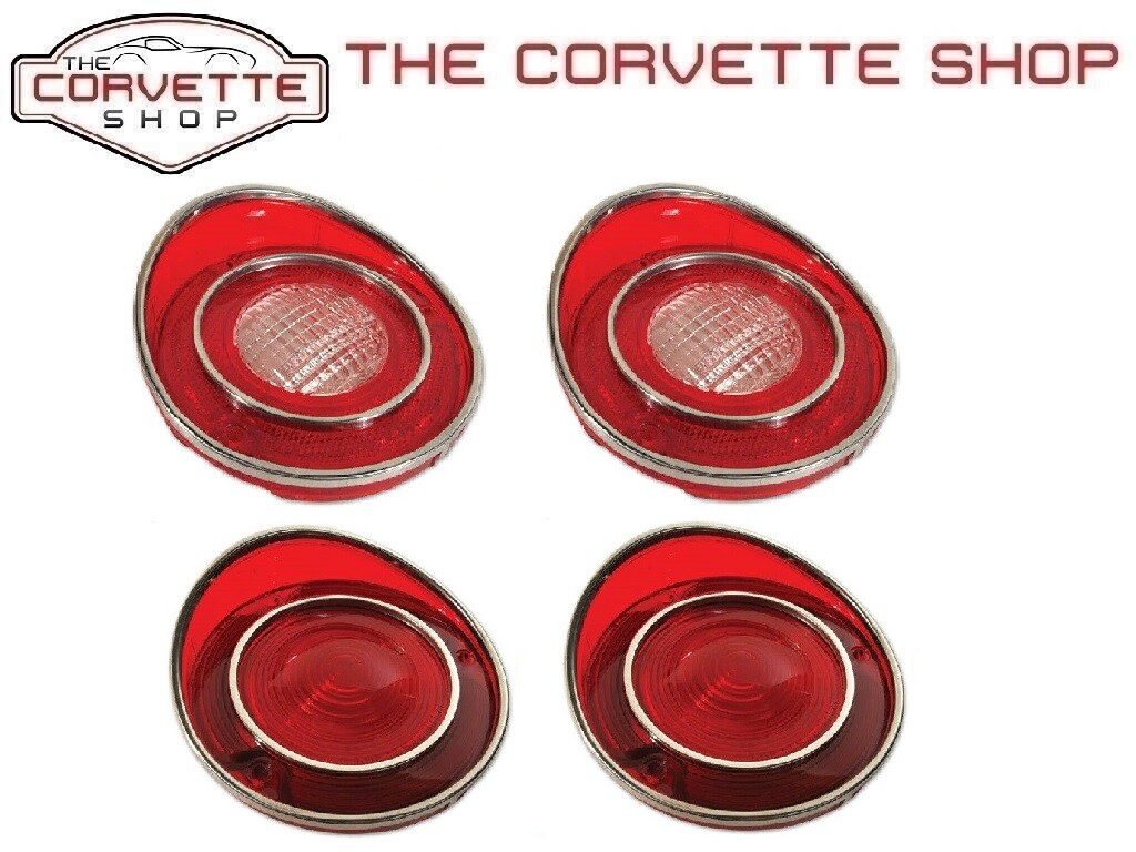 C3 Corvette Backup Back Up & Tail Light Lens Kit 1971L-73 NEW 2214 ...