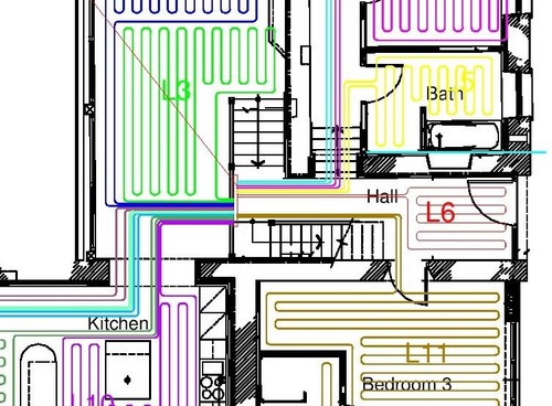 Underfloor Heating Water Pipe Layout CAD DRAWING DESIGN SERVICE ...