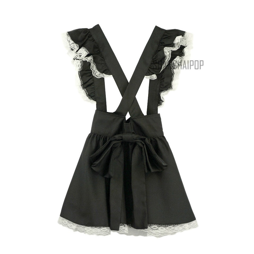 Lady Girls Costumes Waitress Ruffle Lolita Gothic Cosplay Maid Fancy ...