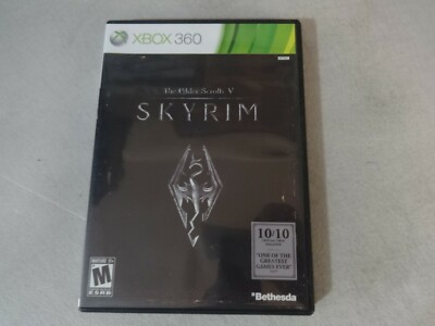 The Elder Scrolls V Skyrim Microsoft Xbox 360 Game Disc & Box Free Ship ...