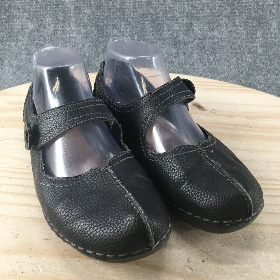 Croft & Barrow Shoes Womens 8 M Margo Mary Jane Black Faux Leather ...