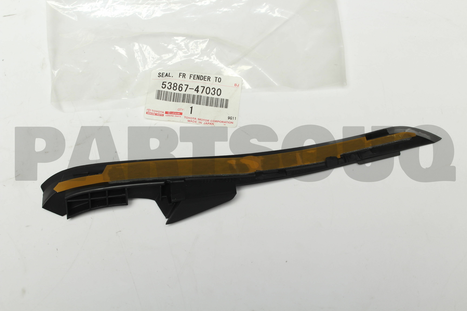 5386747030 Genuine Toyota SEAL, FRONT FENDER TO COWL SIDE, LH 53867 ...