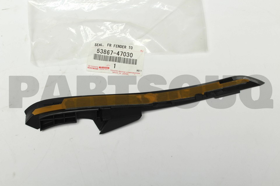 5386747030 Genuine Toyota SEAL, FRONT FENDER TO COWL SIDE, LH 53867 ...