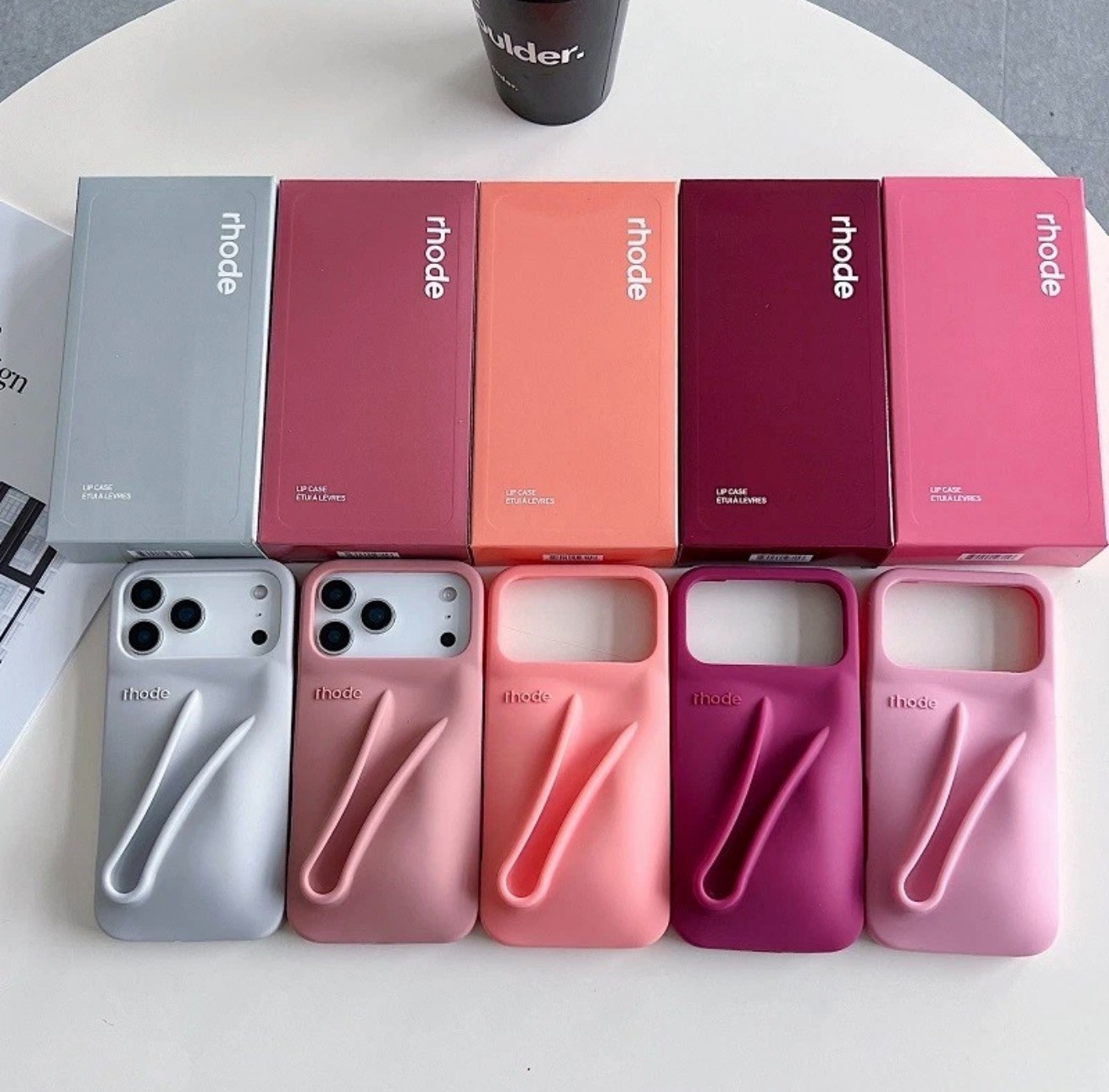 Rhode Peptide Lip-Tint Silicon Phone Case WITH Lip Gloss iPhone 17 Pro ...