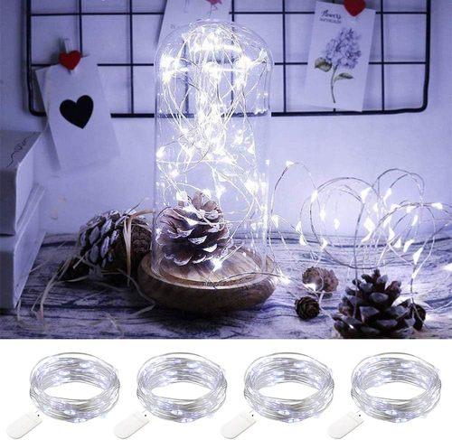 4 Pack Fairy Lights, 10Ft 30 LED String Lights Battery Operated ...