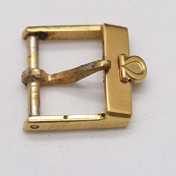 OMEGA Genuine Buckle Mens Wrist Watch Strap Band Parts Gold Color 14mm ...