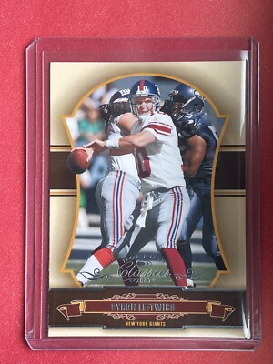 2007 DONRUSS CLASSICS ELI MANNING MISPRINT BYRON LEFTWICH NAME PLATE ...