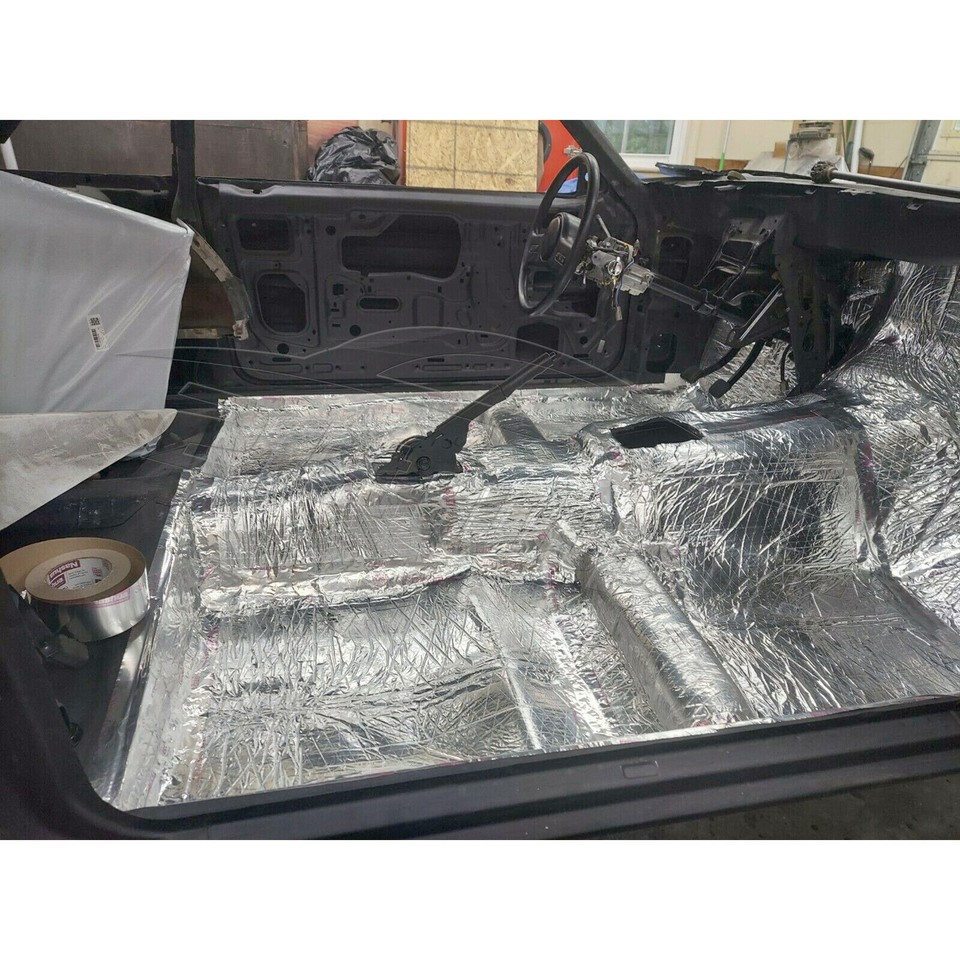 Self-adhesive Fireproof Heat Sound Insulation Mat Fit Car Floor Door ...