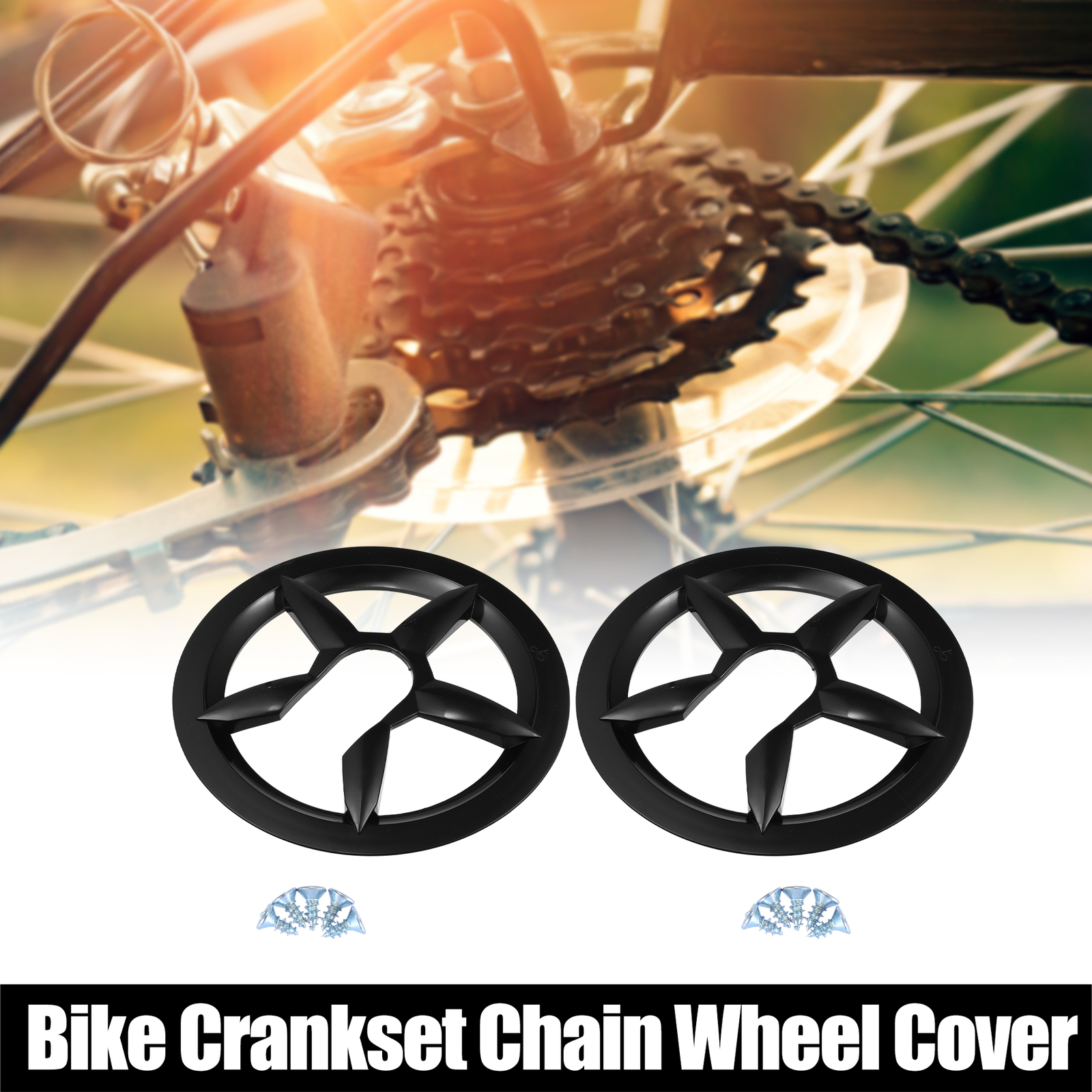 2pcs 40 42 Teeth 6.5cm 5 Holes Bicycle Bike Crankset Chain Wheel Cover ...