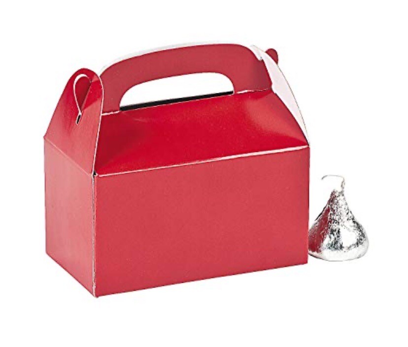 24 x Mini Treat Boxes Party Birthday Children Kids Loot Gift Bag Red | eBay