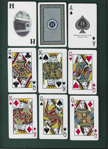 Mint USPC 1940 MINNEAPOLIS ATHLETIC CLUB Playing Cards w/Box & Custom ...