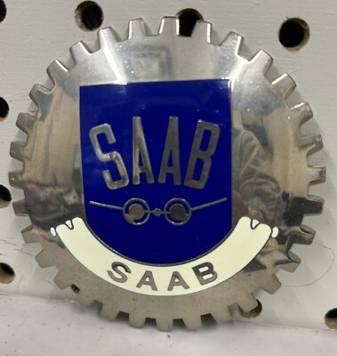 SAAB Vintage Enamel Grill Badge Emblem Rare | eBay