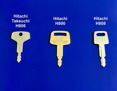 HITACHI TAKEUCHI Master Plant Key Set Excavator Digger Dumper + FAST ...