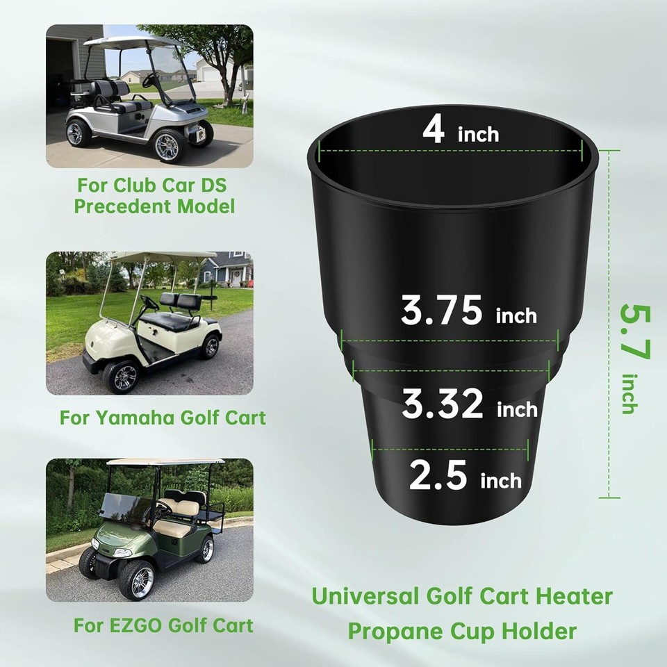 10L0L 2 Pack Golf Cart Heater Propane Cup Holder for Yamaha EZGO Club Car | eBay