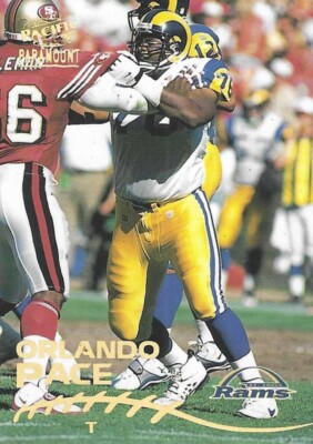 1998 Pacific Paramount #197 Orlando Pace St Louis Rams HOF Ohio State ...