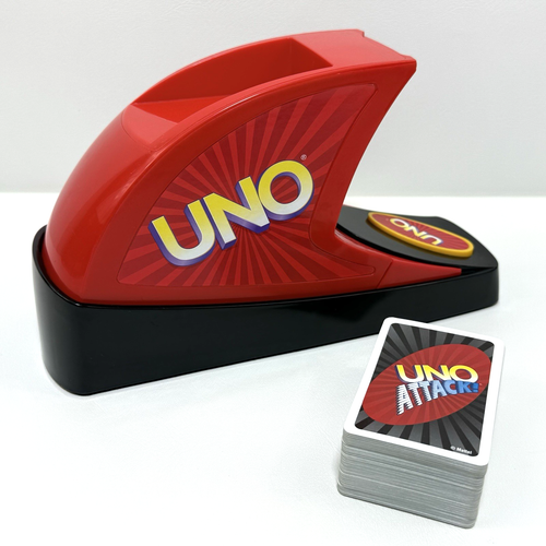 Vintage 2005 Uno Attack Game Card Shooter with Complete 112 Card Deck ...