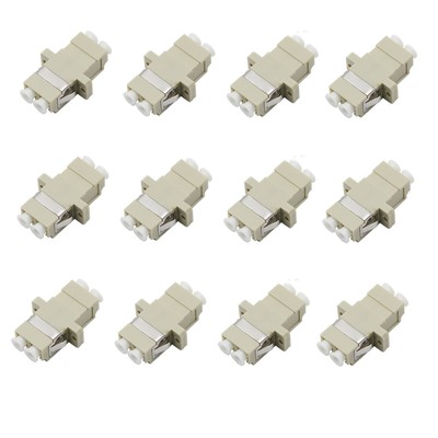 12 Pack LC to LC Fiber Optic Coupler LC Duplex Multimode Cable ...