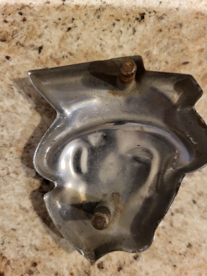 1949 Mercury Man Hub Cap Center Mercury Head Car Emblem HOTROD RATROD ...