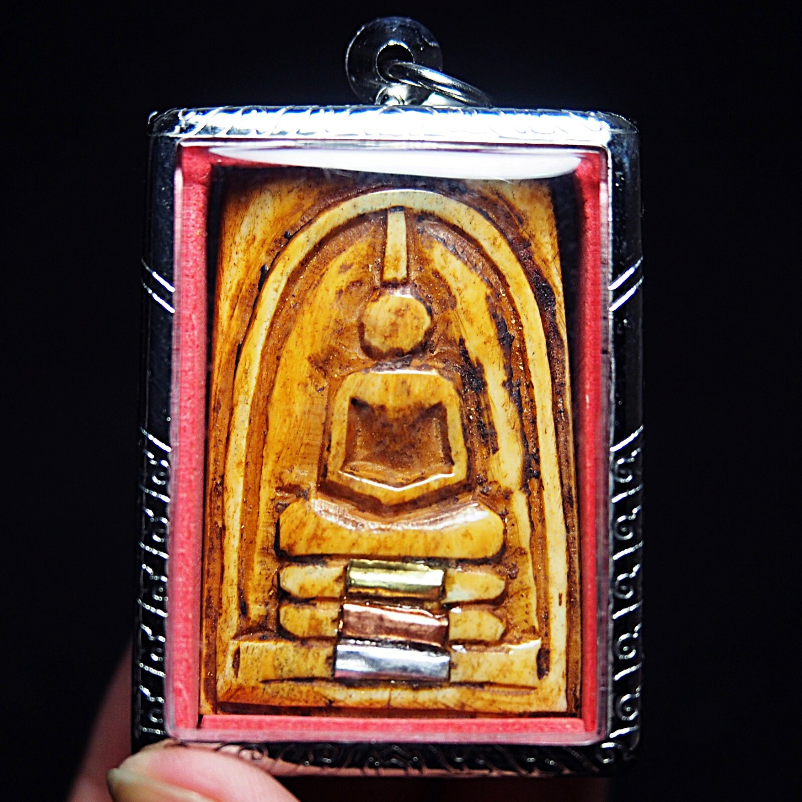 Phra Somdej By LP Mui With 3 Takruds, Don Rai Temple Thai Buddha Amulet ...