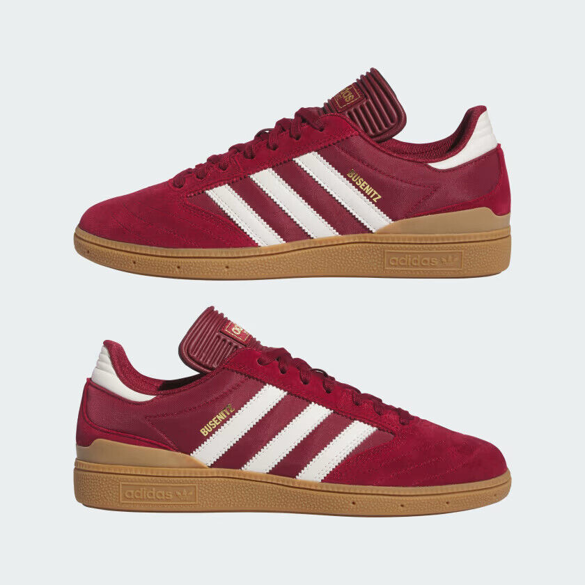 MEN'S ADIDAS BUSENITZ IE0948 Collegiate Burgundy / Chalk MEN'S ADIDAS BUSENITZ IE0948 Collegiate Burgundy / Chalk