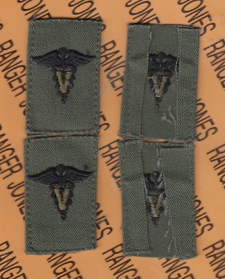US Army Veterinary Corps Branch OD Green & Black sewn patch B | eBay