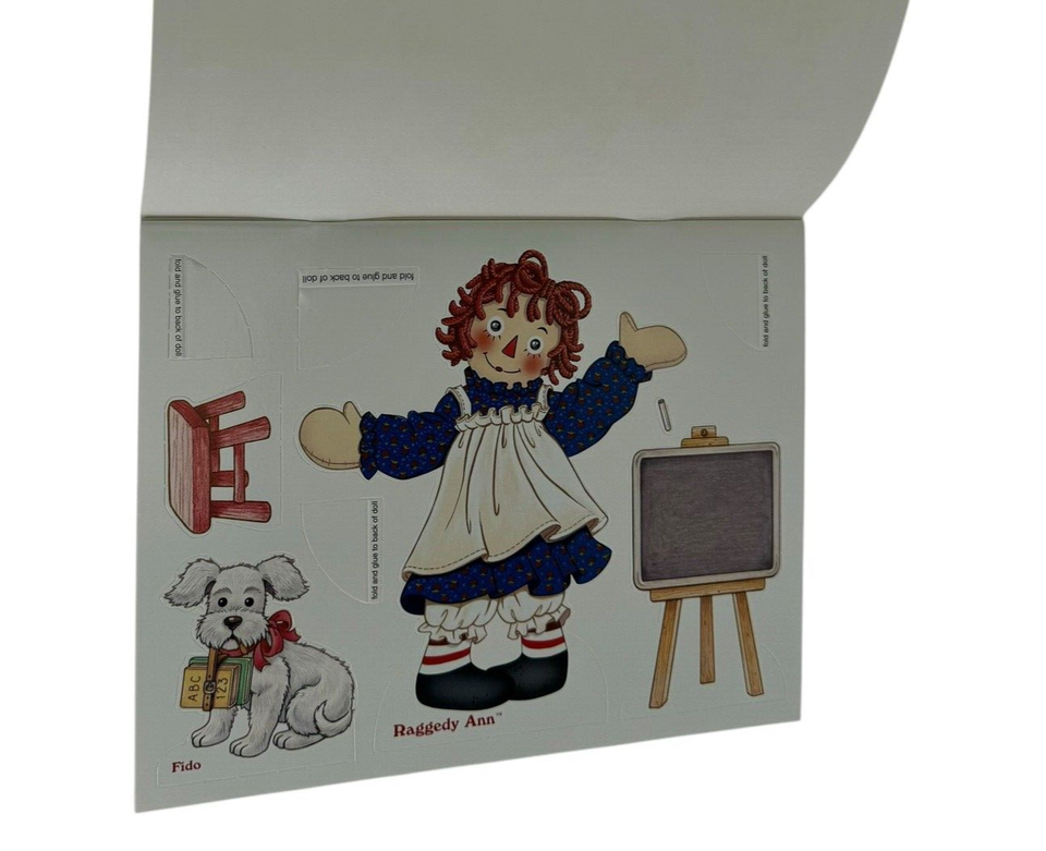 Vintage Raggedy Ann & Andy Paper Dolls UNCUT 2001 Peck Aubry Great Gift ...