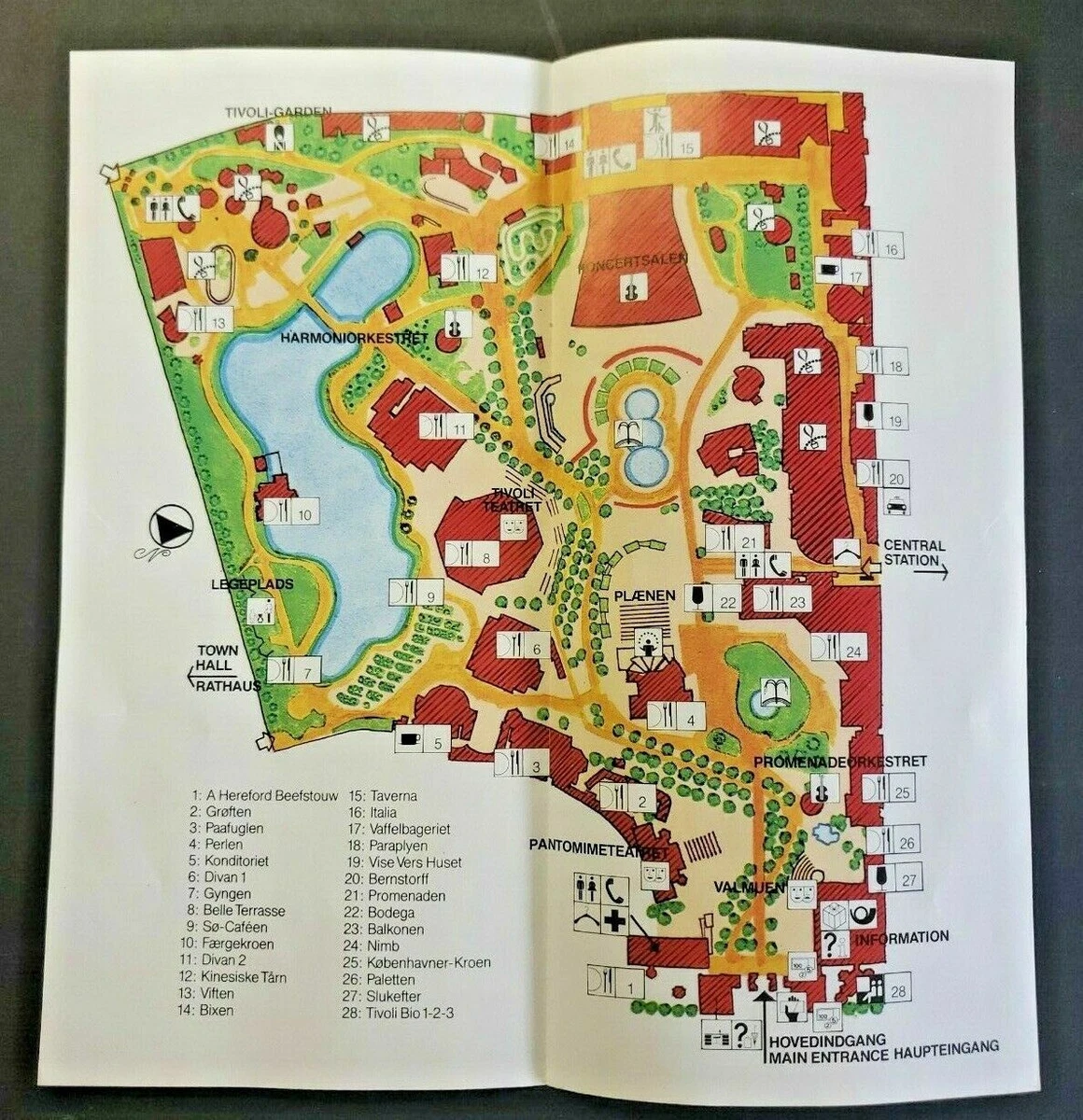 Tivoli Gardens Map