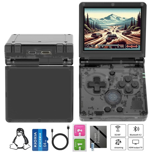 RG35XXSP Handheld Game Console RG35XX SP Clamshell Game Console with ...
