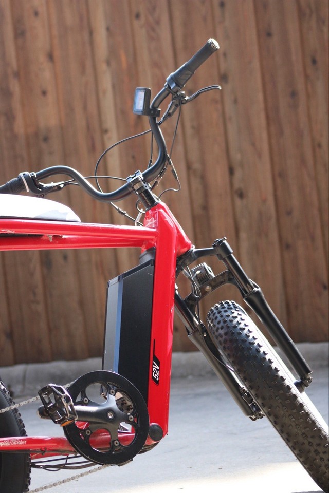 Juiced 72V Fat Tire Electric Bike Red LCD Display Moped-Style Seat | eBay