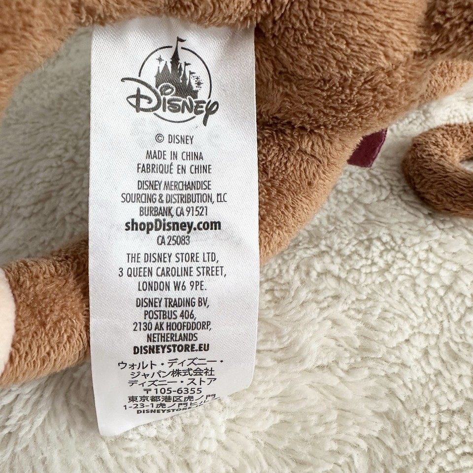 Disney Parks Abu Monkey Aladdin Sidekick Plush Toy 12” Stuffed Hand ...