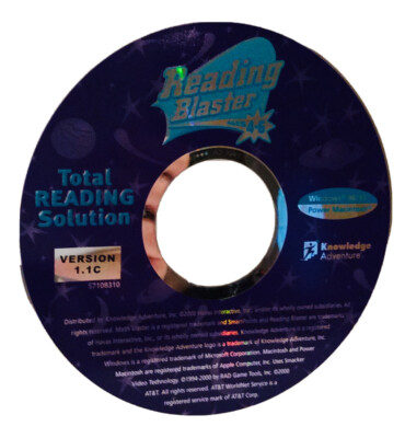 Reading Blaster: Ages 4-6 VERSION 1.1C (Windows/Mac, 2000) DISC ONLY | eBay